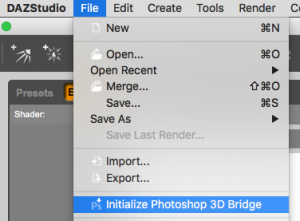 How to use the Photoshop 3D Bridge in DAZ Studio – JAY VERSLUIS