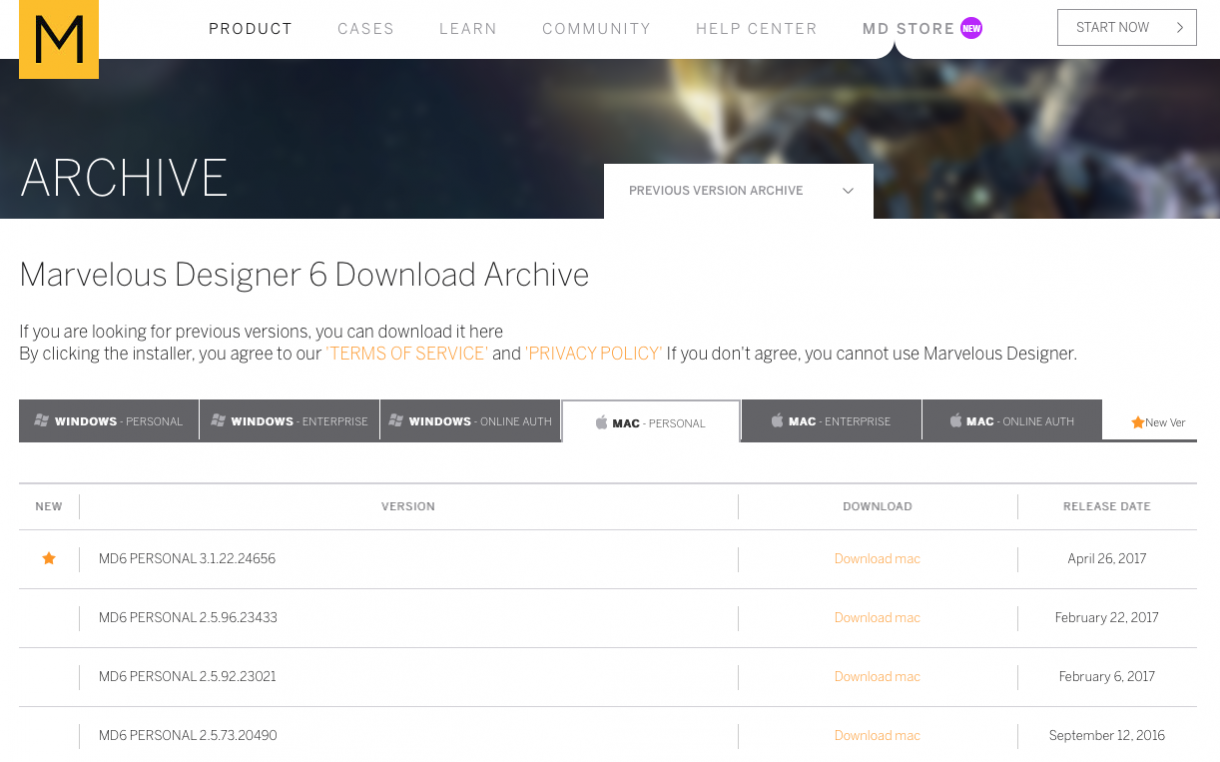 How to download previous versions of Marvelous Designer – JAY VERSLUIS