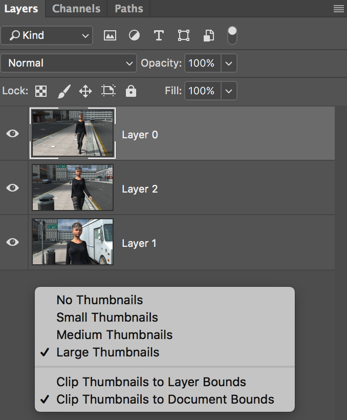 How to change the size of the Layer Thumbnails in Photoshop – JAY VERSLUIS