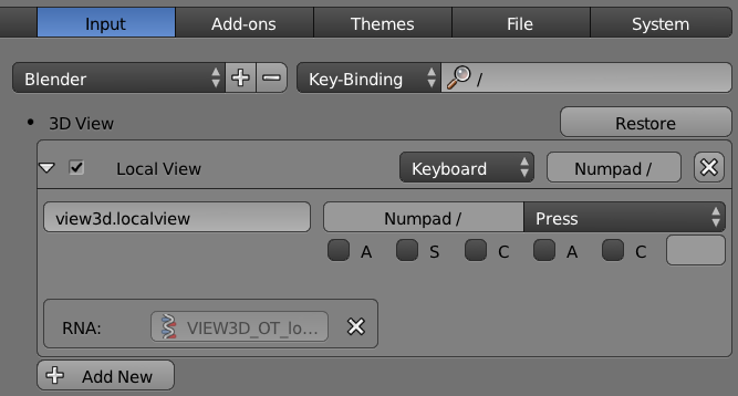 How to map a keyboard shortcut for Local View in Blender – JAY VERSLUIS