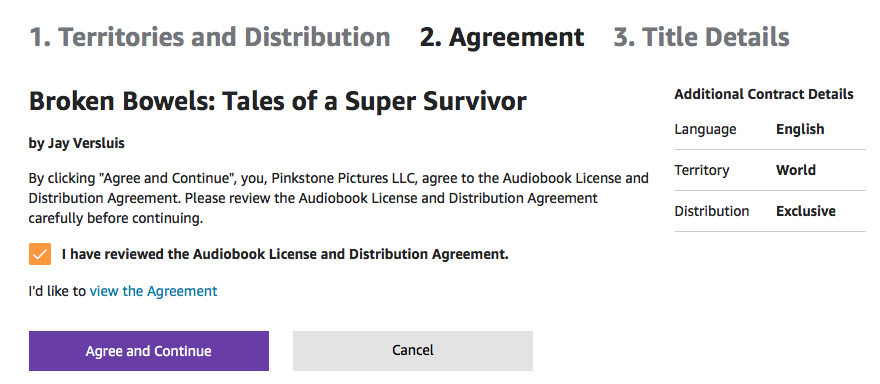 How to create a project for narration on ACX – JAY VERSLUIS