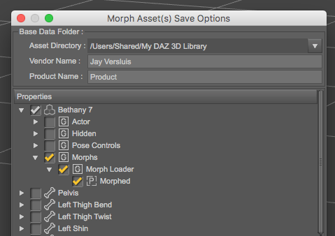 Where does DAZ Studio save Morph Files – JAY VERSLUIS