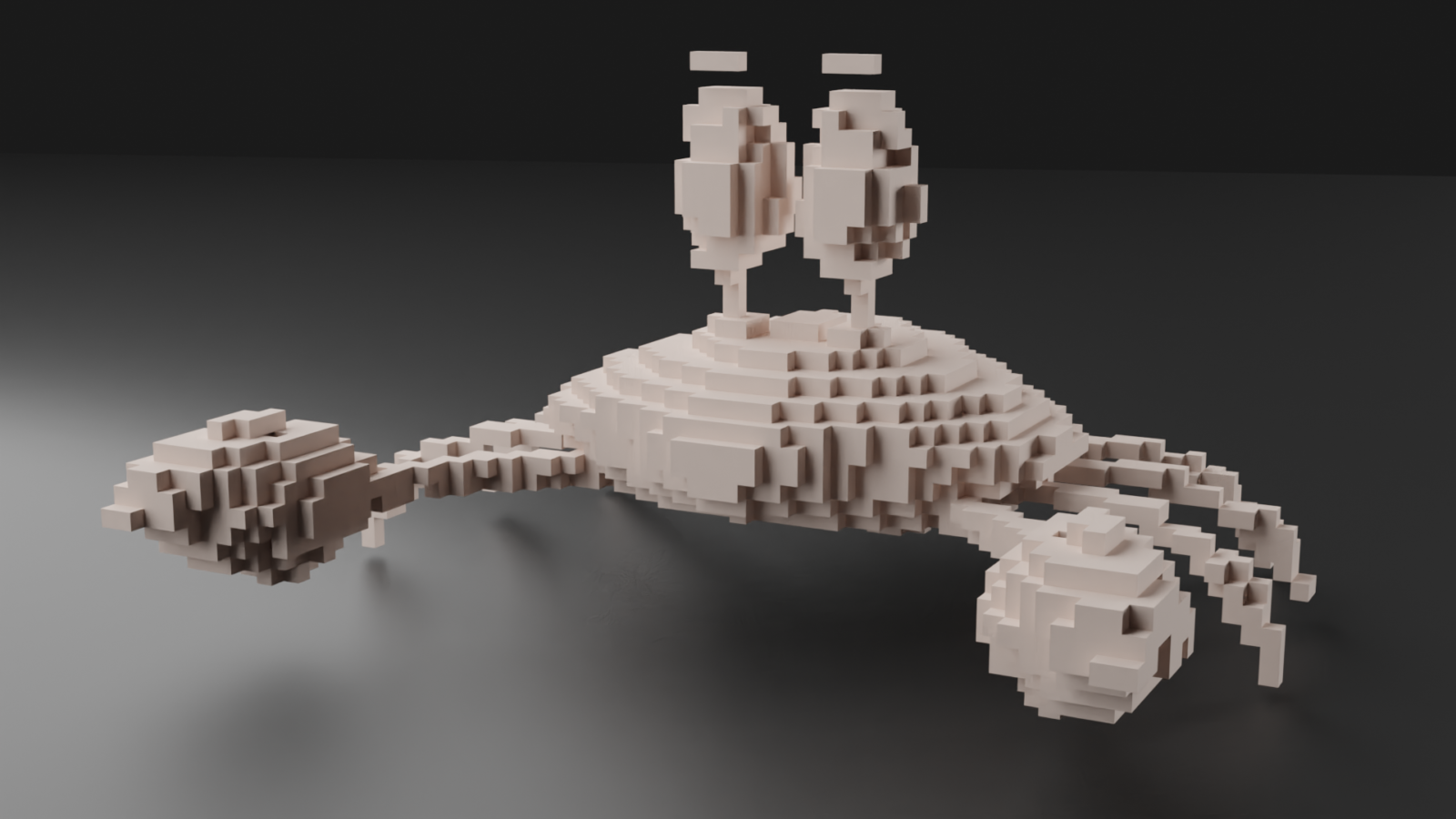 Pixel Crab: Creating a Voxel Effect in Blender – JAY VERSLUIS