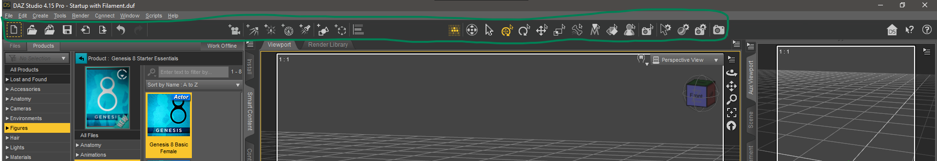 Adding Figure Launch Icons to your Workspace in DAZ Studio – JAY VERSLUIS