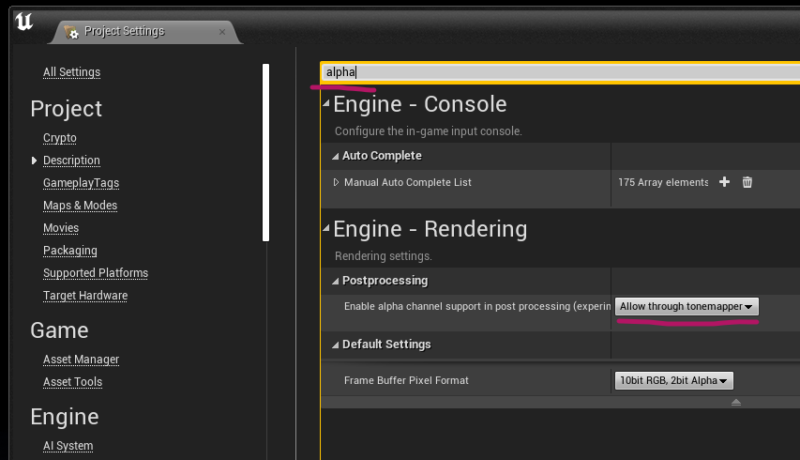 Rendering with transparency in Unreal Engine 4 – JAY VERSLUIS