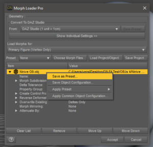 Loading and Saving Morph Loader Presets in Daz Studio – JAY VERSLUIS