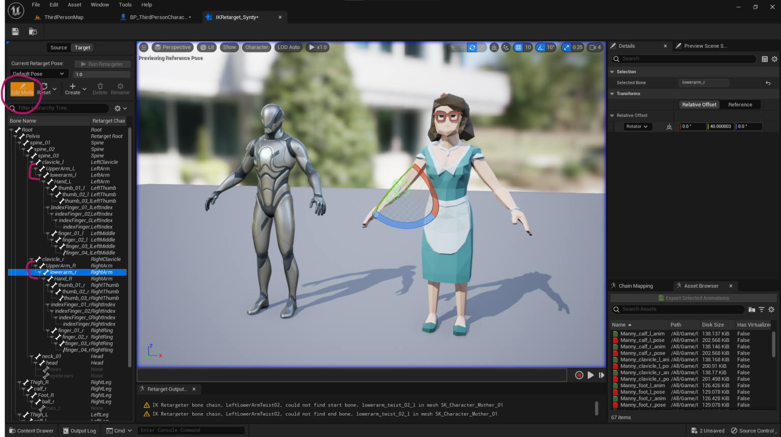 Retargeting Synty Characters in Unreal Engine 5.1 (Fit-Suit Method ...