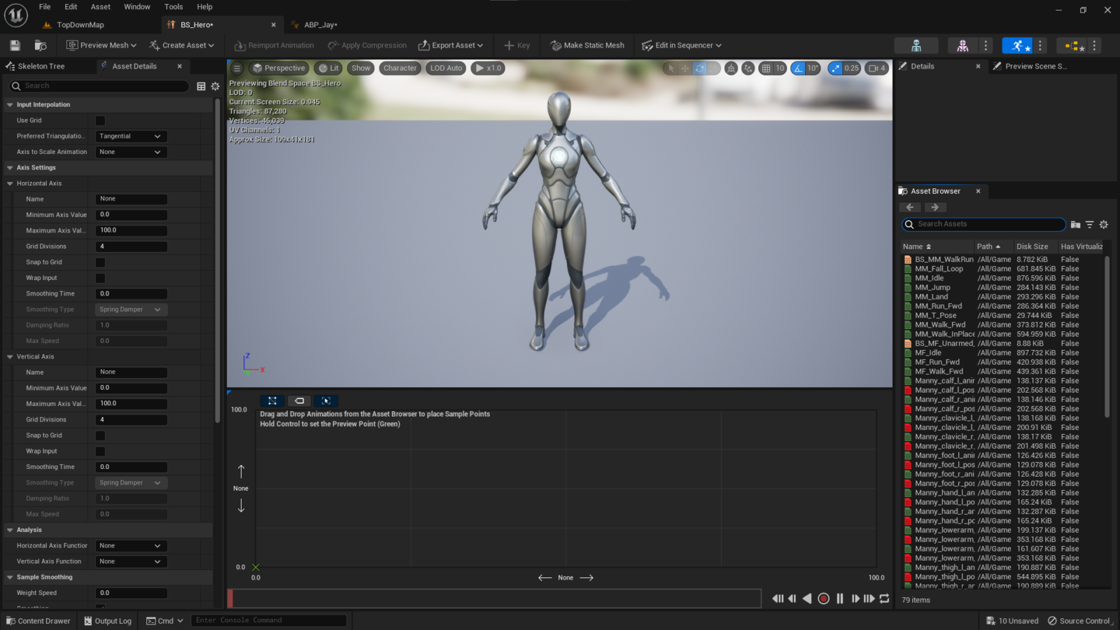 Setting Up A Blend Space In Unreal Engine 51 Jay Versluis