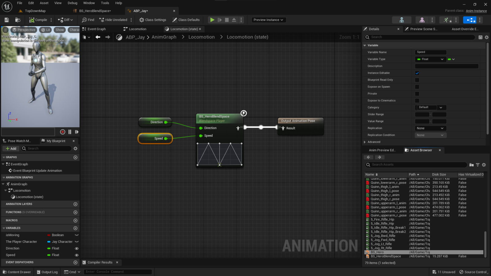 Setting up a Blend Space in Unreal Engine 5.1 – JAY VERSLUIS