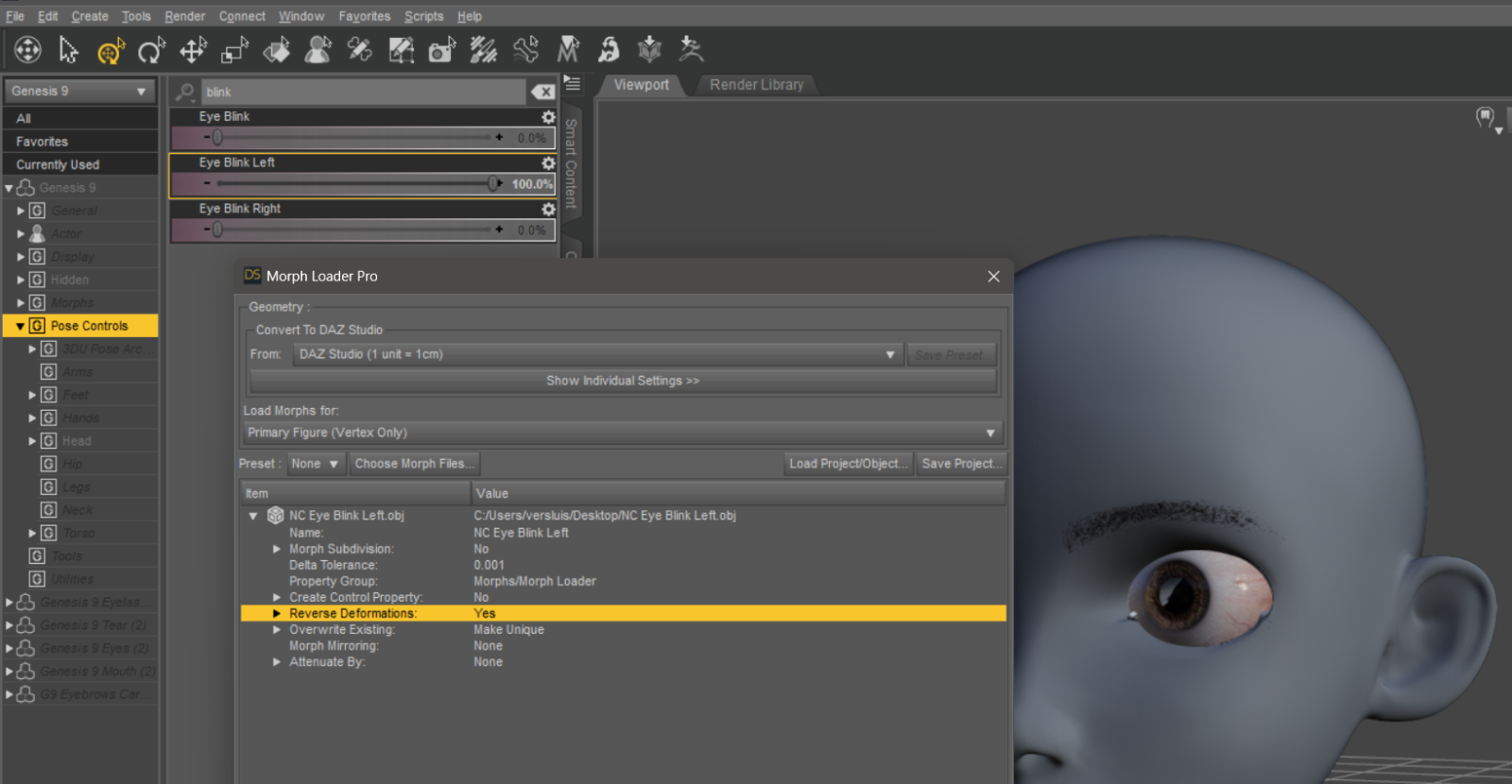 How to fix Eye Blink Morphs on a custom Daz Character – JAY VERSLUIS