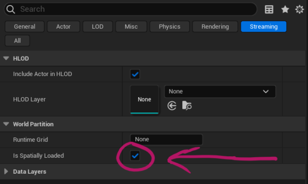 How to fix “spatilally loaded Actor references non-spatilally loaded ...