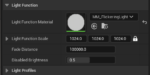 How to create a flickering light with a Light Function in Unreal Engine ...