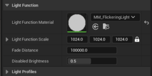 How to create a flickering light with a Light Function in Unreal Engine – JAY VERSLUIS