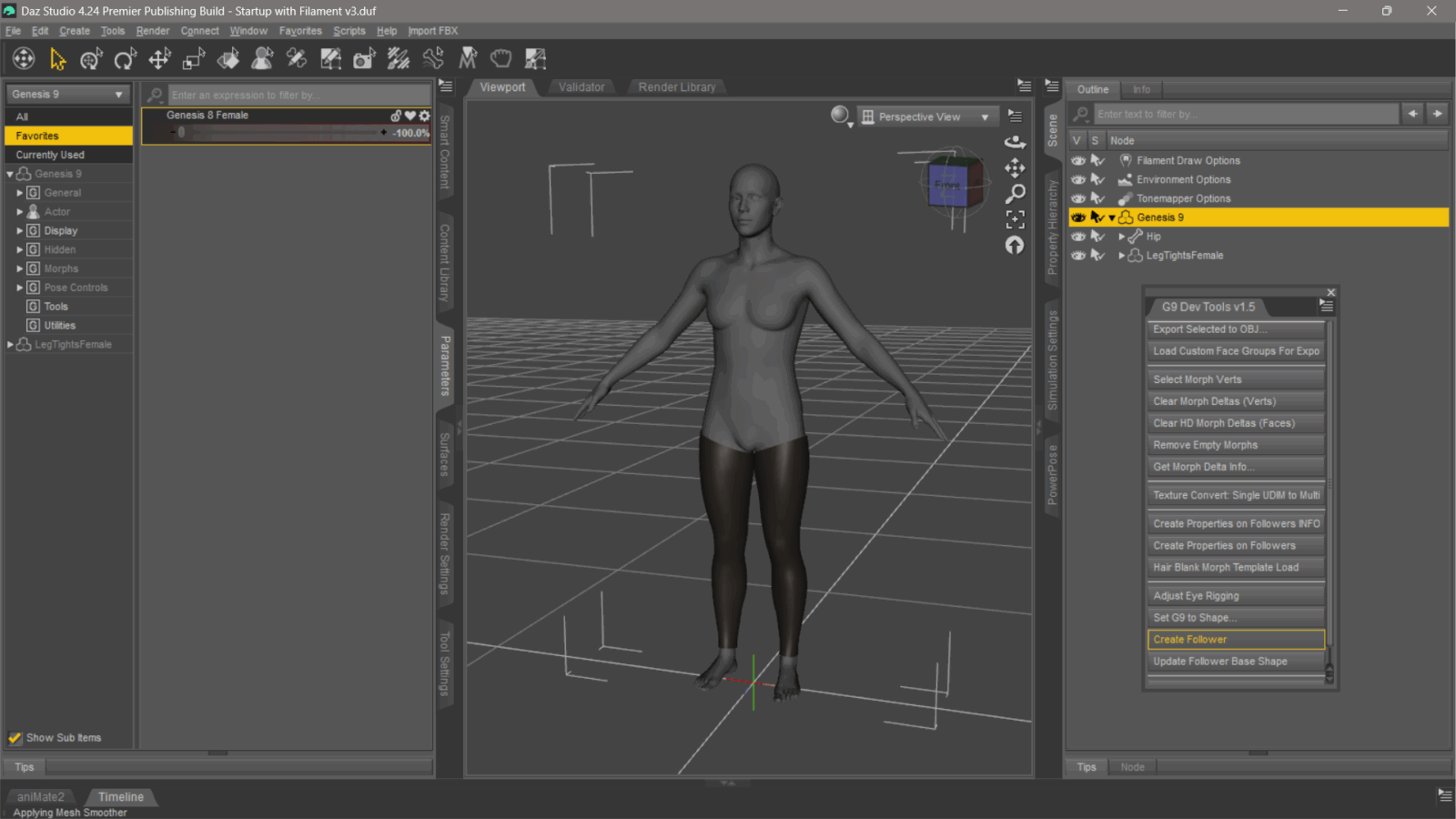 Converting G8 clothing to G9 with the Daz Developer Tools – JAY VERSLUIS