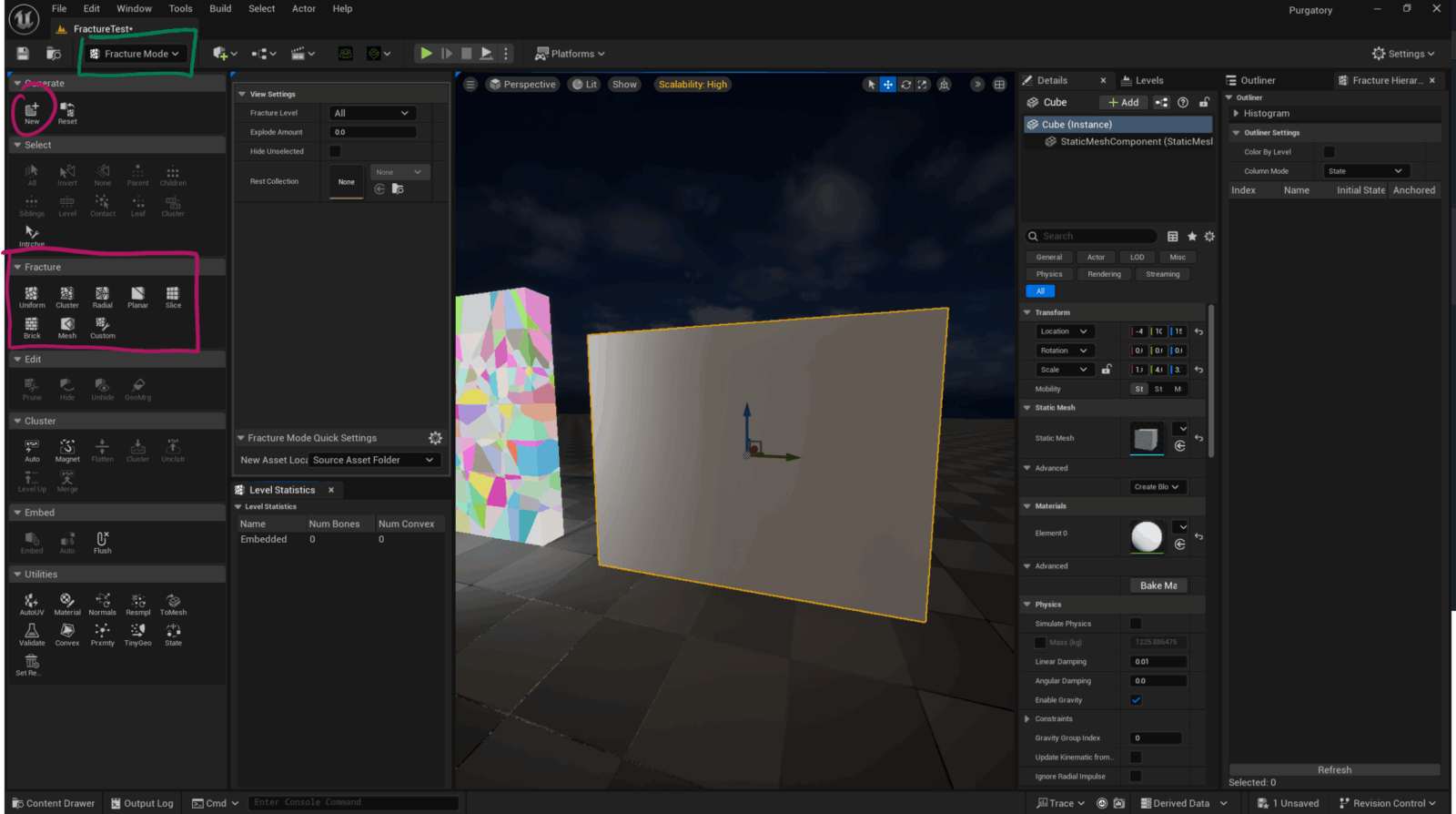 Using Fracture with Sequencer in Unreal Engine – JAY VERSLUIS