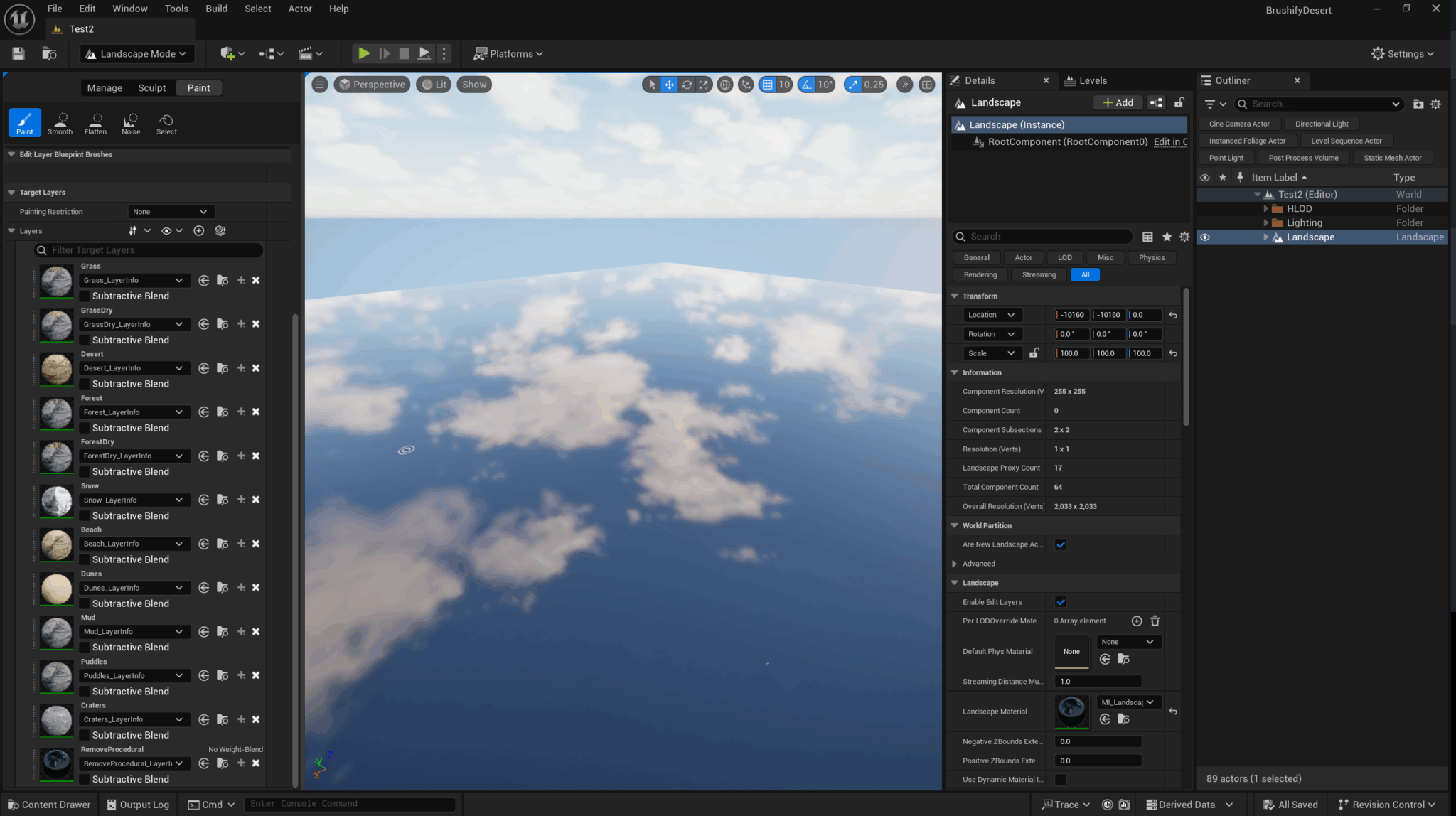 Creating a new landscape with Brushify in Unreal Engine 5.5 – JAY VERSLUIS