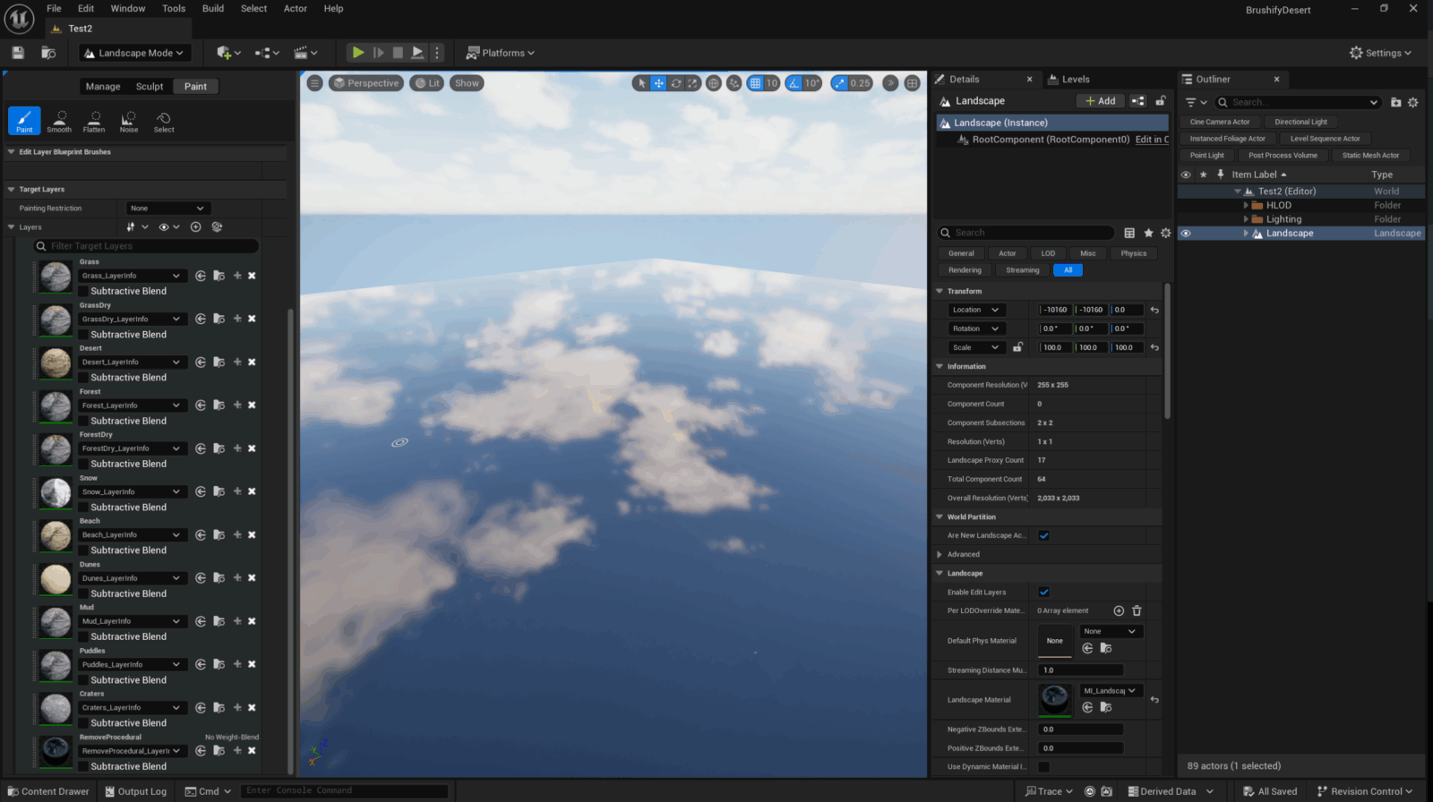 Creating a new landscape with Brushify in Unreal Engine 5.5 – JAY VERSLUIS